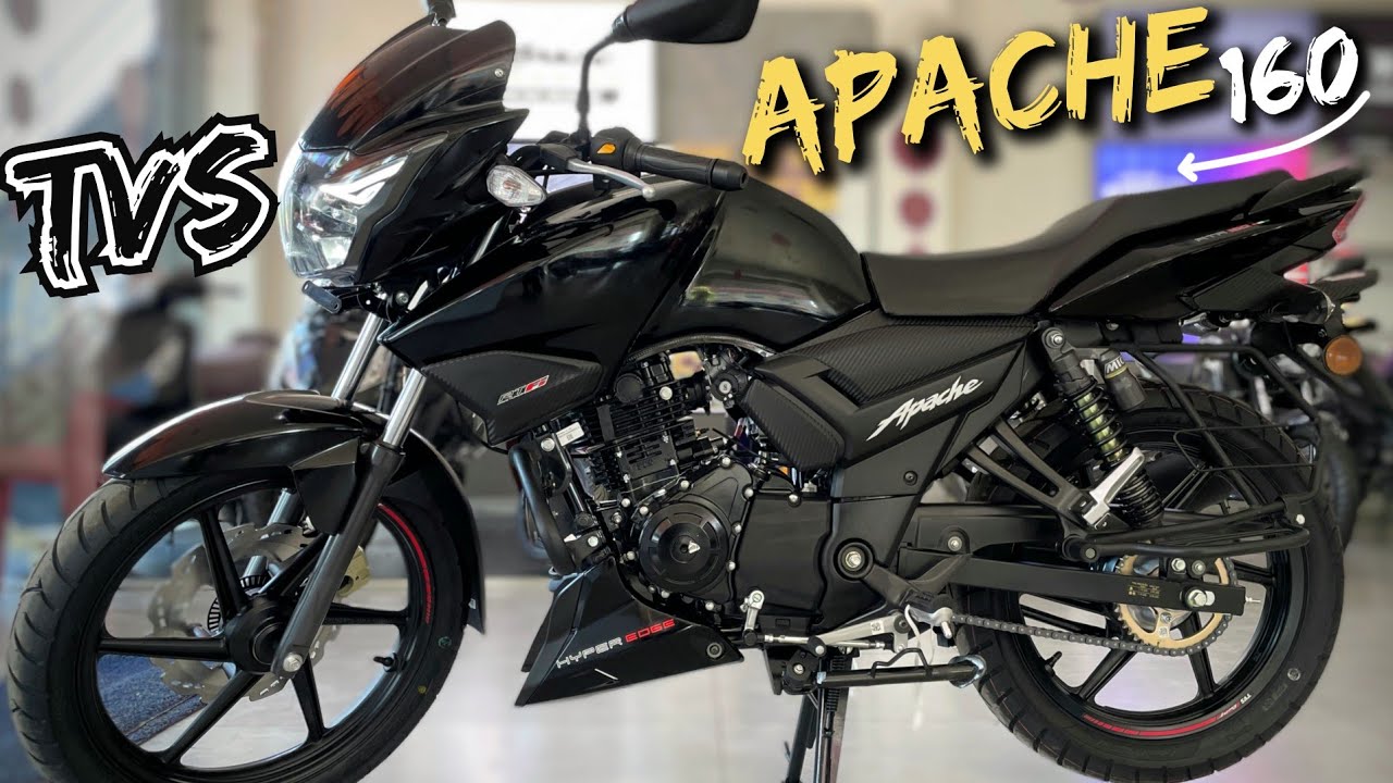 2025 Apache 160🚀 Z Black ⚫ colour | TVS Apache 160 2v⚡Detailed Review ...