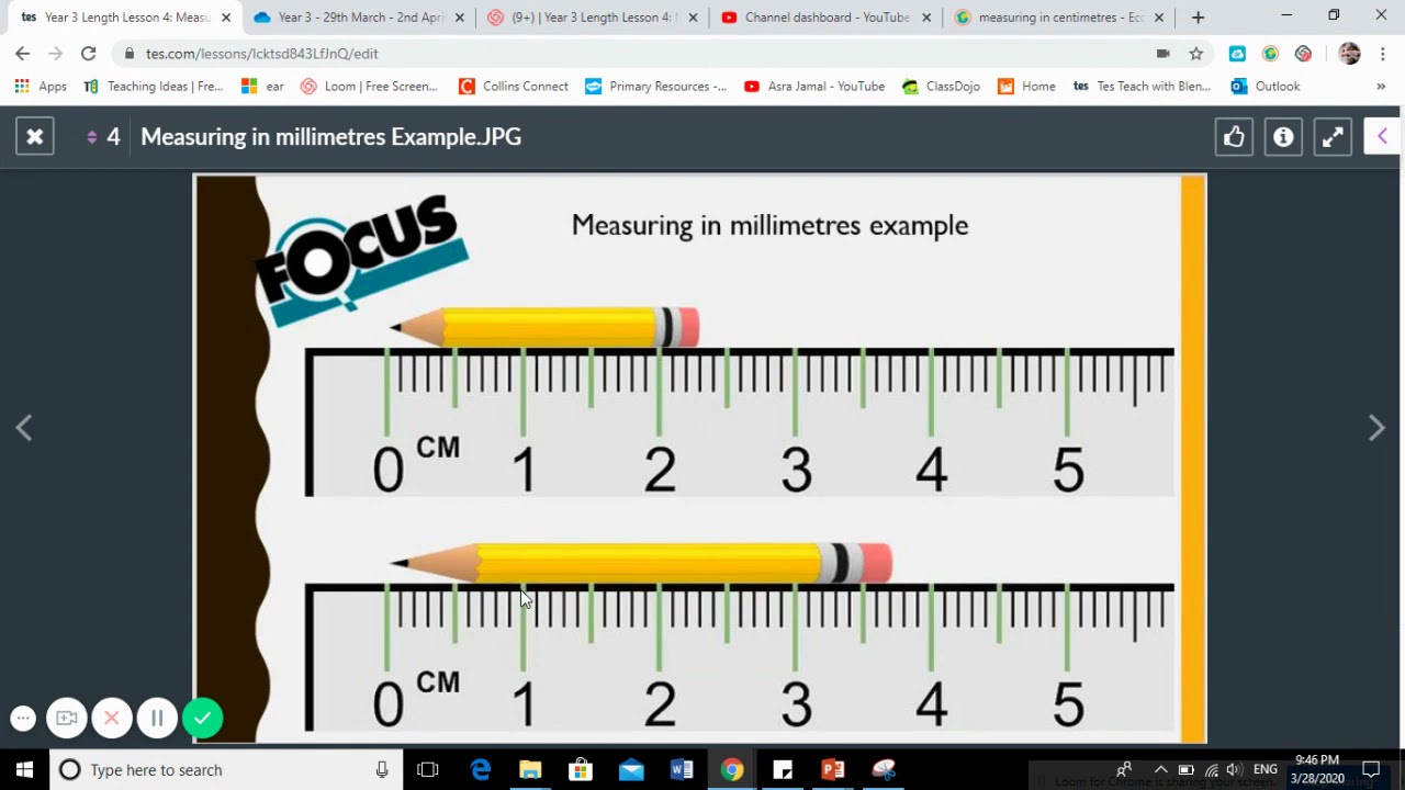 Year 3 Length Lesson 4 Measuring In Millimetres 29th March YouTube