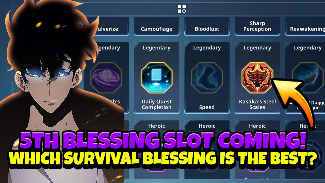 5TH BLESSING STONE SLOT COMING! WHAT ARE THE BEST SURVIVAL BLESSINGS ...