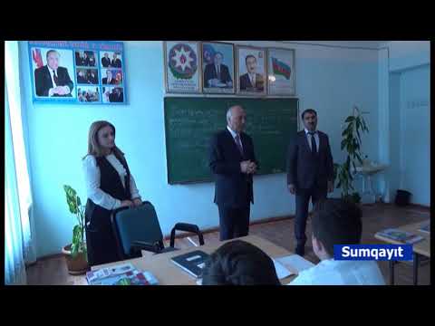 Sumqayit seher icra hakimiyyetinin bascisi Zakir Ferecov  25 nomreli mektebde olub.22.04.2019