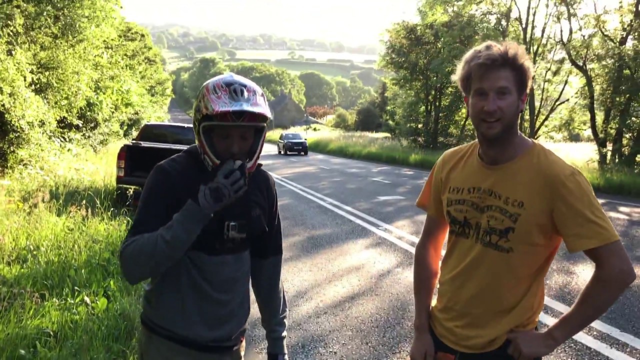 45+ MPH on a kids go-kart down Slack Hill. Stupidity or bravery? - YouTube