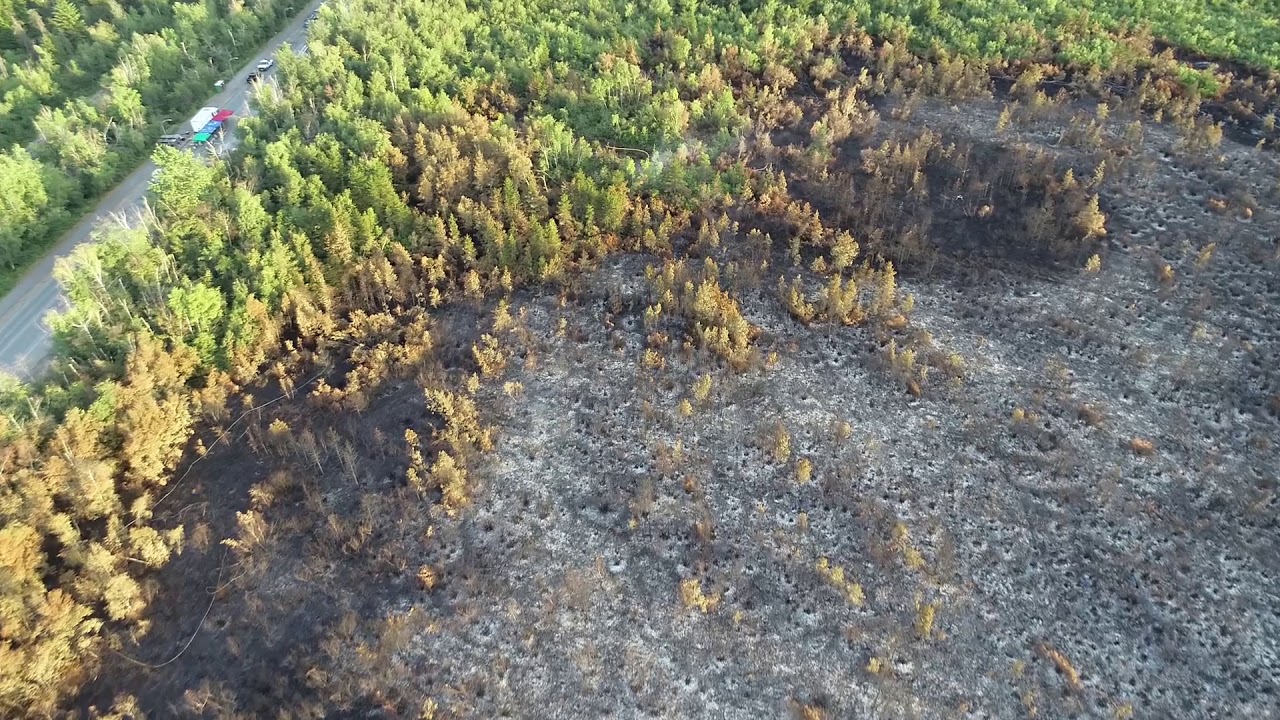 Richmond Bog Fire Drone Footage - YouTube