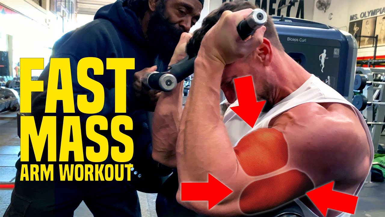 Superset Arm Workout W. The Godfather Of Bodybuilding - YouTube