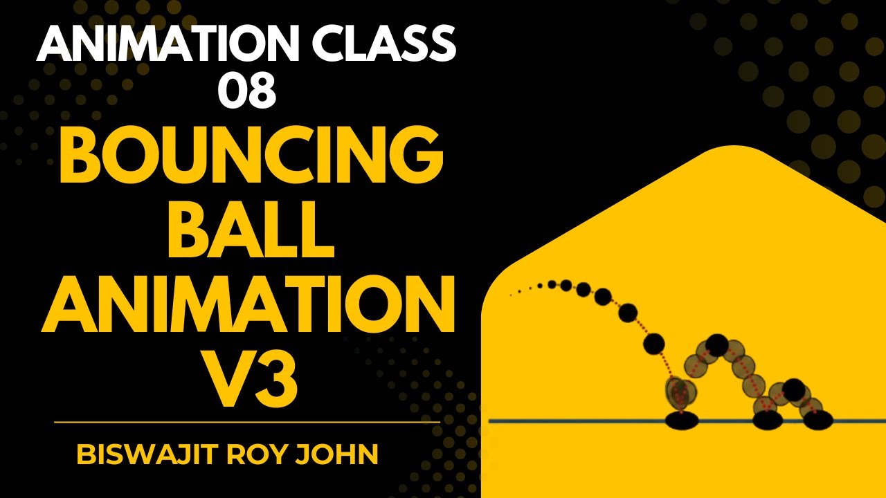 Bouncing Ball Animation v3 Class 08 - YouTube