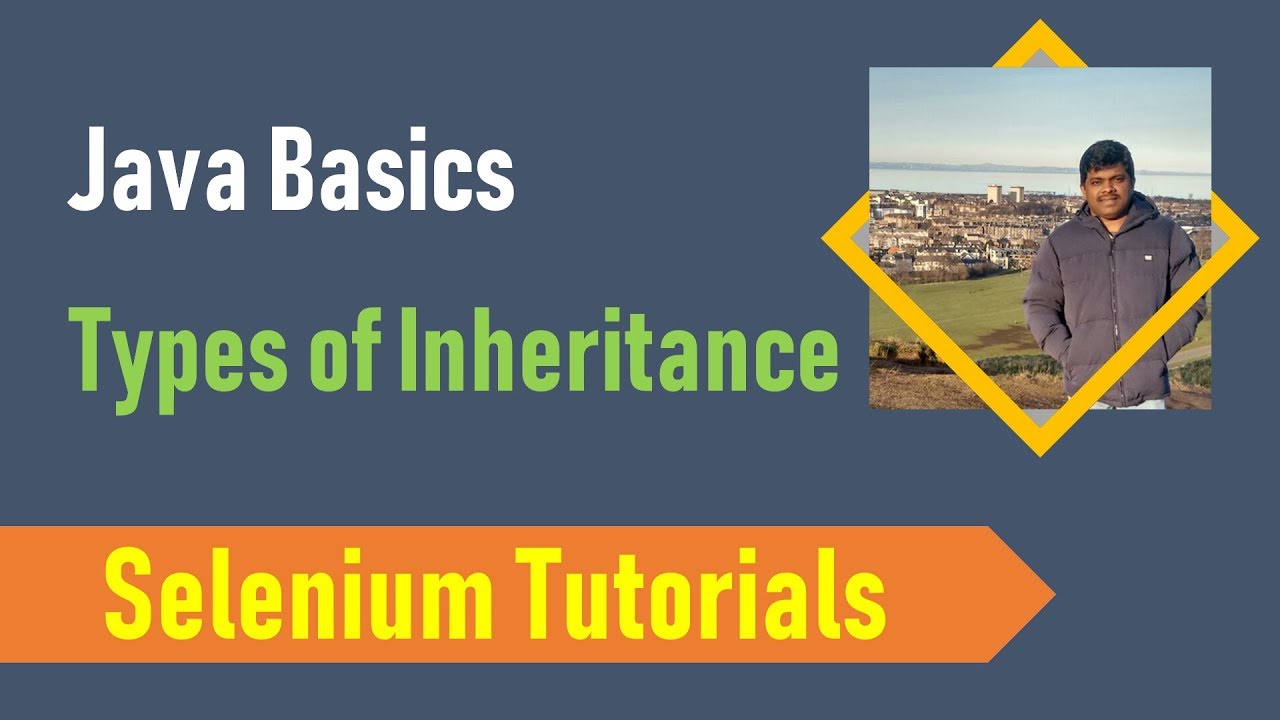 15c Java Basics For Selenium Different Types Of Inheritance Youtube