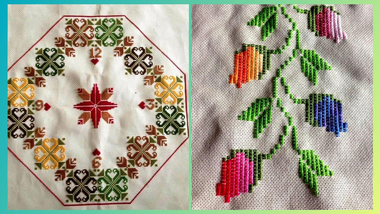 super stunning hand embroidery cross stitches designs for every type of ...