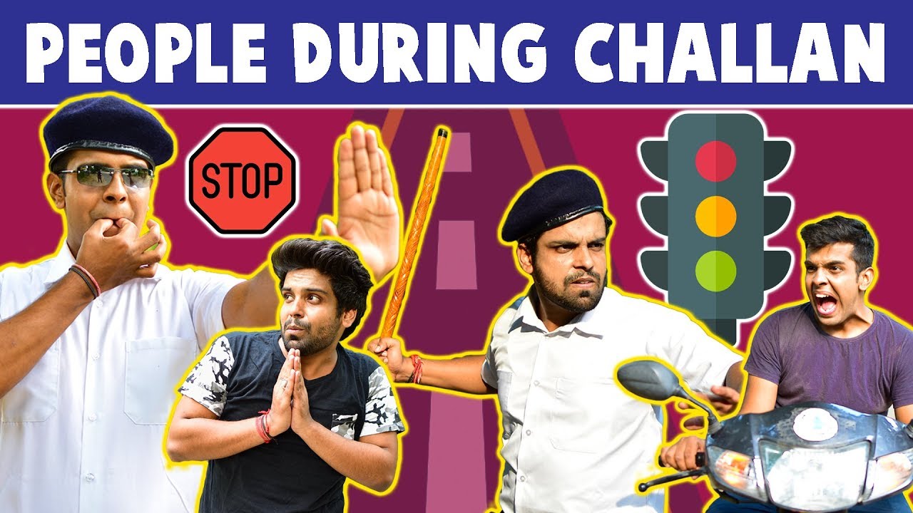 PEOPLE DURING CHALLAN | The Half-Ticket Shows - YouTube