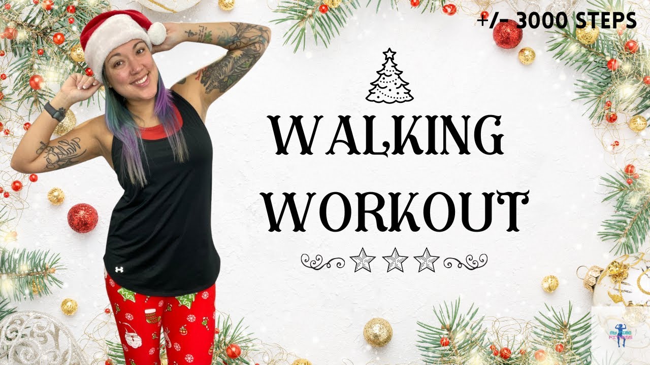 Holiday Walking Workout - 25 Minutes | At Home Low Impact Bodyweight ...