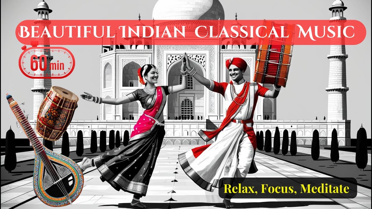 Soothing Indian Music| #flute #tabla |Stunning Visuals| Focus ...