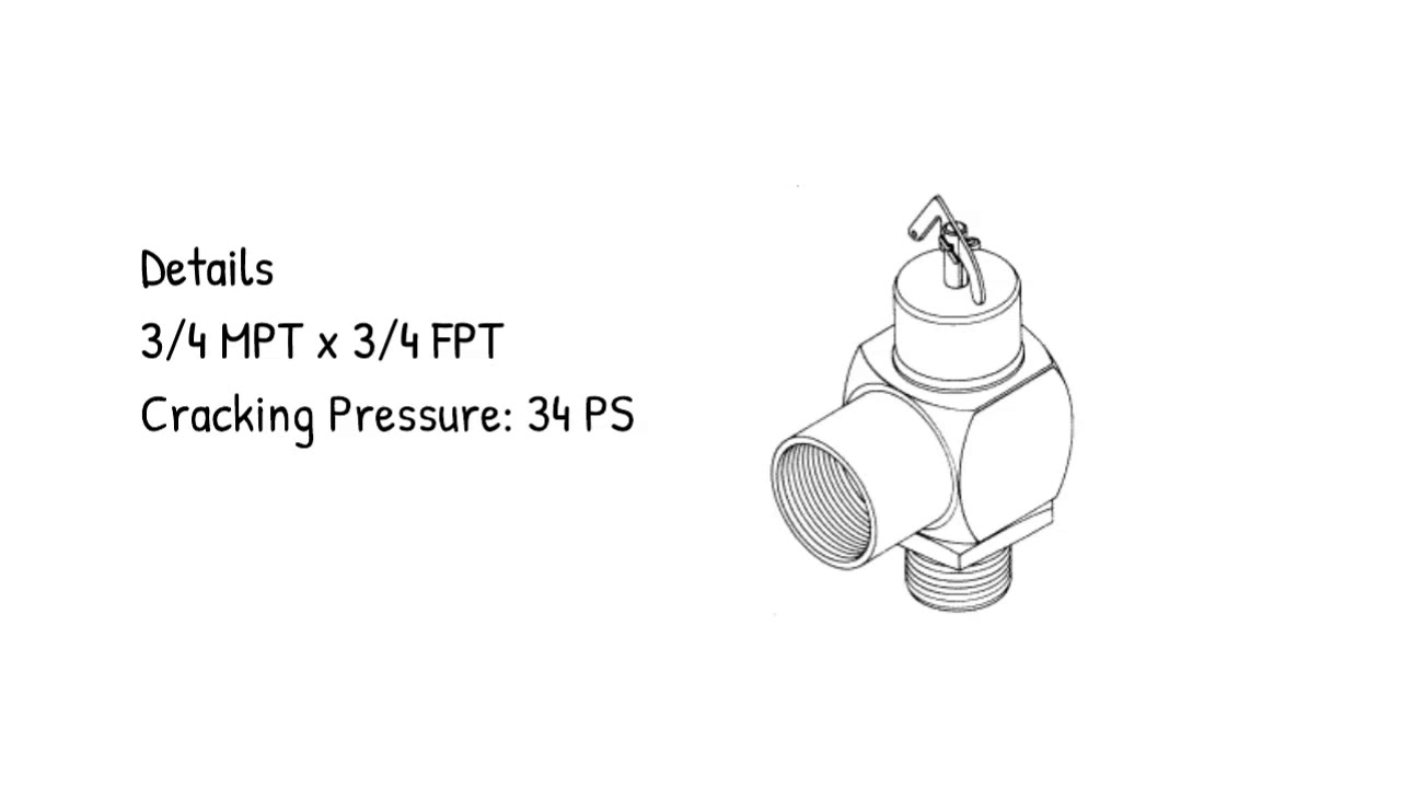 Pelton & Crane Part PCV109 pressure relief valve - YouTube