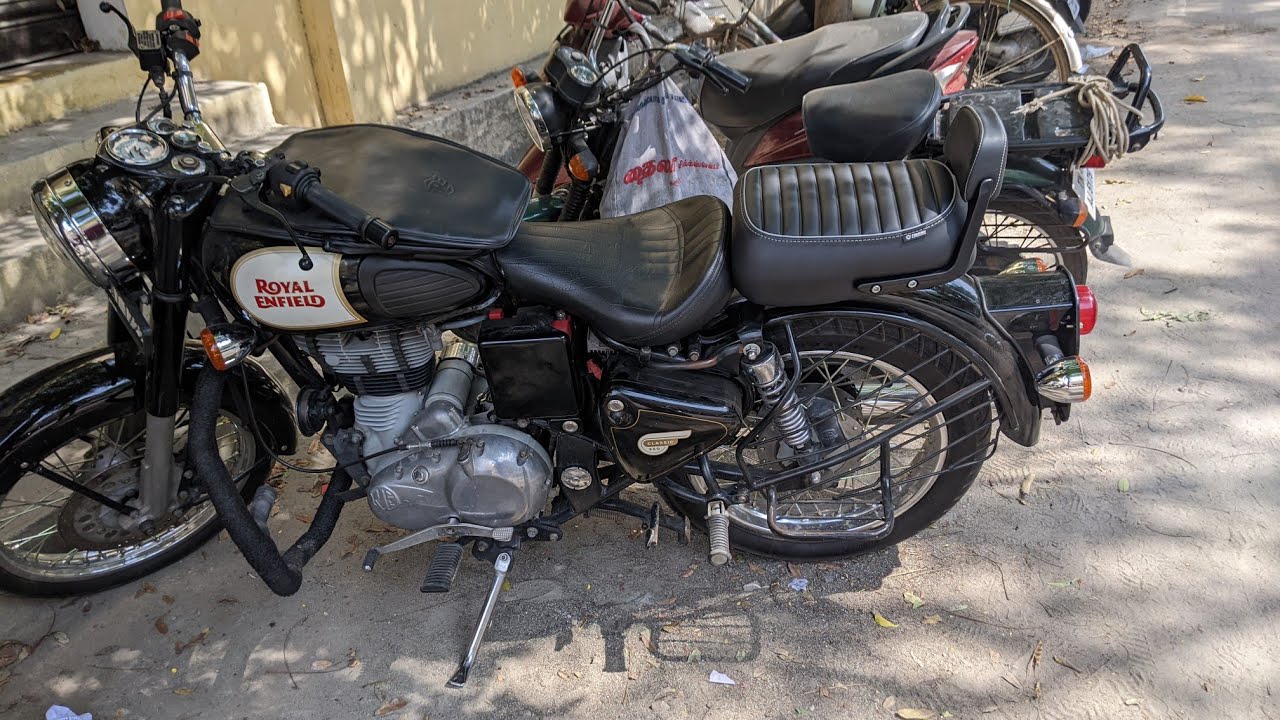 Royal Enfield reborn classic 350 fit Old model classic bs3 rear seat ...