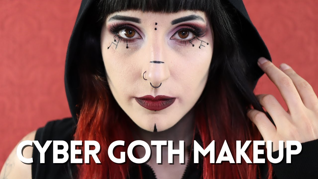 cyber goth makeup look - cyber goth makeup tips - YouTube