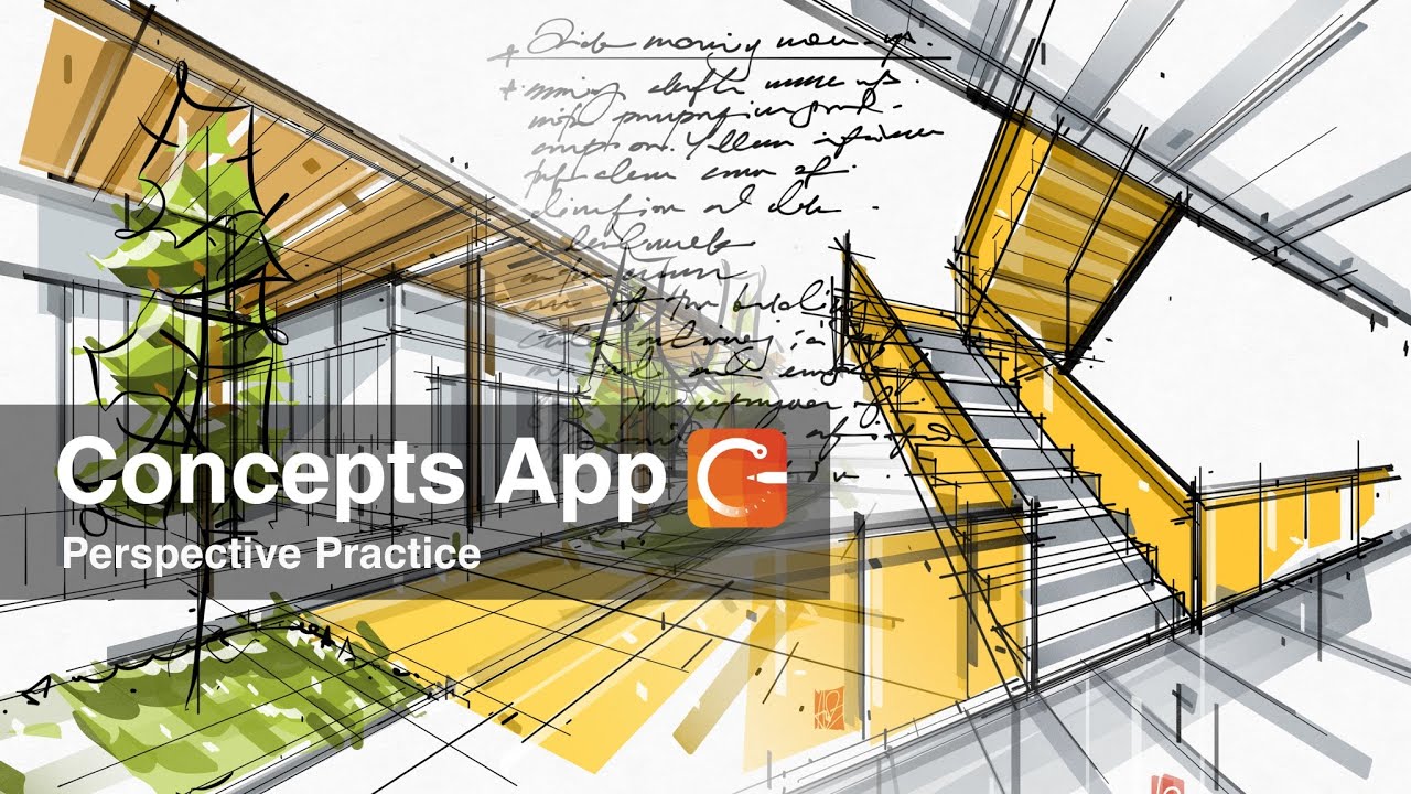 Concepts App / Perspective Sketches - YouTube