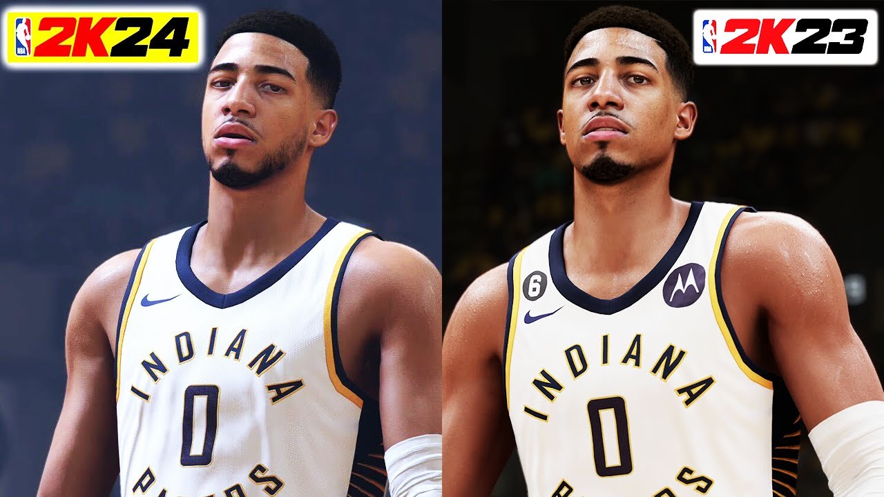 *newest NBA 2K24 Graphics Update. Tyrese Haliburton - YouTube