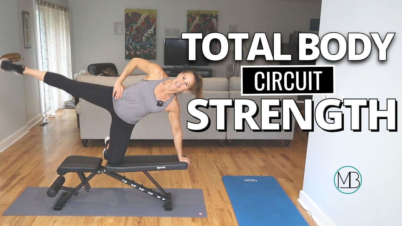 Total Body Workout with Dumbbells and Bench | Build Strength to Burn ...