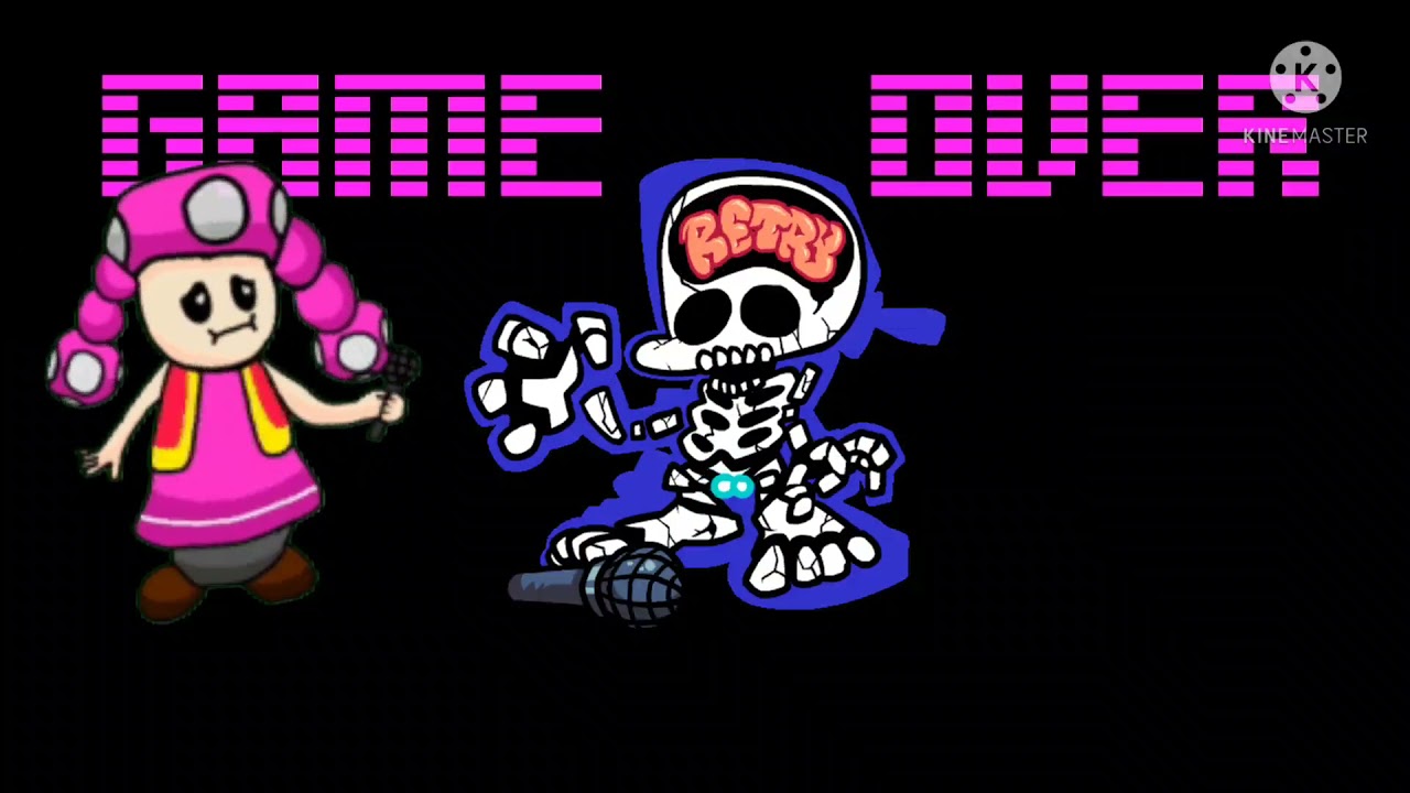 Toadette Game Over Screen - YouTube