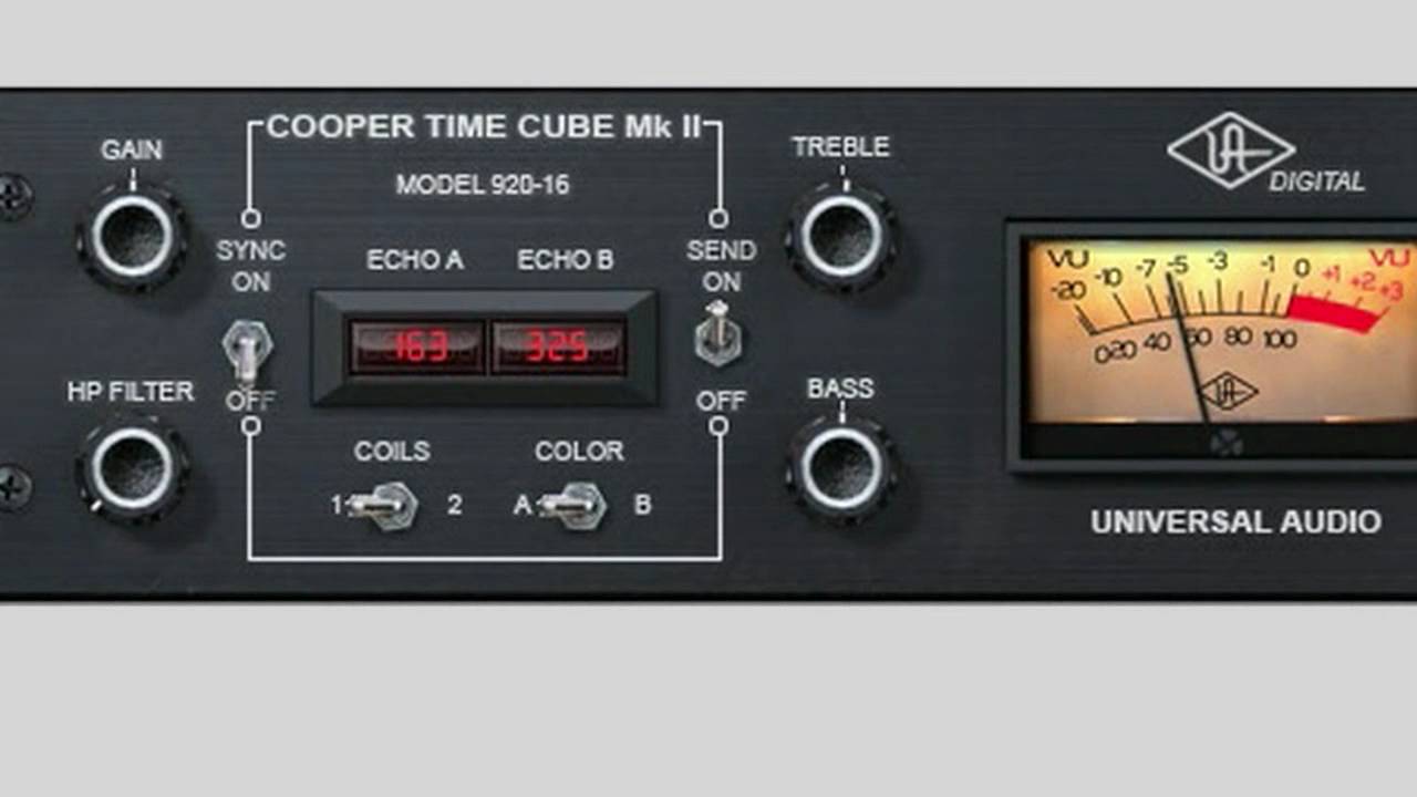 Cooper Time Cube MkII Delay Plug-In for UAD - YouTube