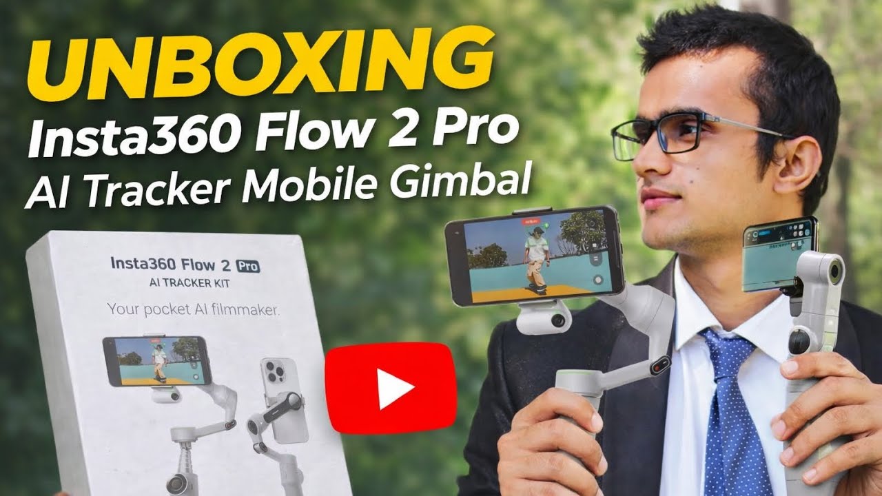 Insta360 Flow 2 Pro Unboxing Al Tracker Gimbal for Video Creators ...