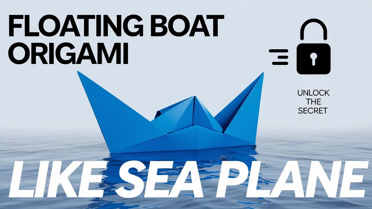 Easy make ORIGAMI paper Boat (Like Sea Plane) - YouTube
