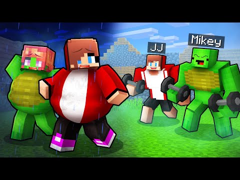 Why STRONG JJ and Mikey KICK OUT Fat Girls? - Maizen Minecraft Animation