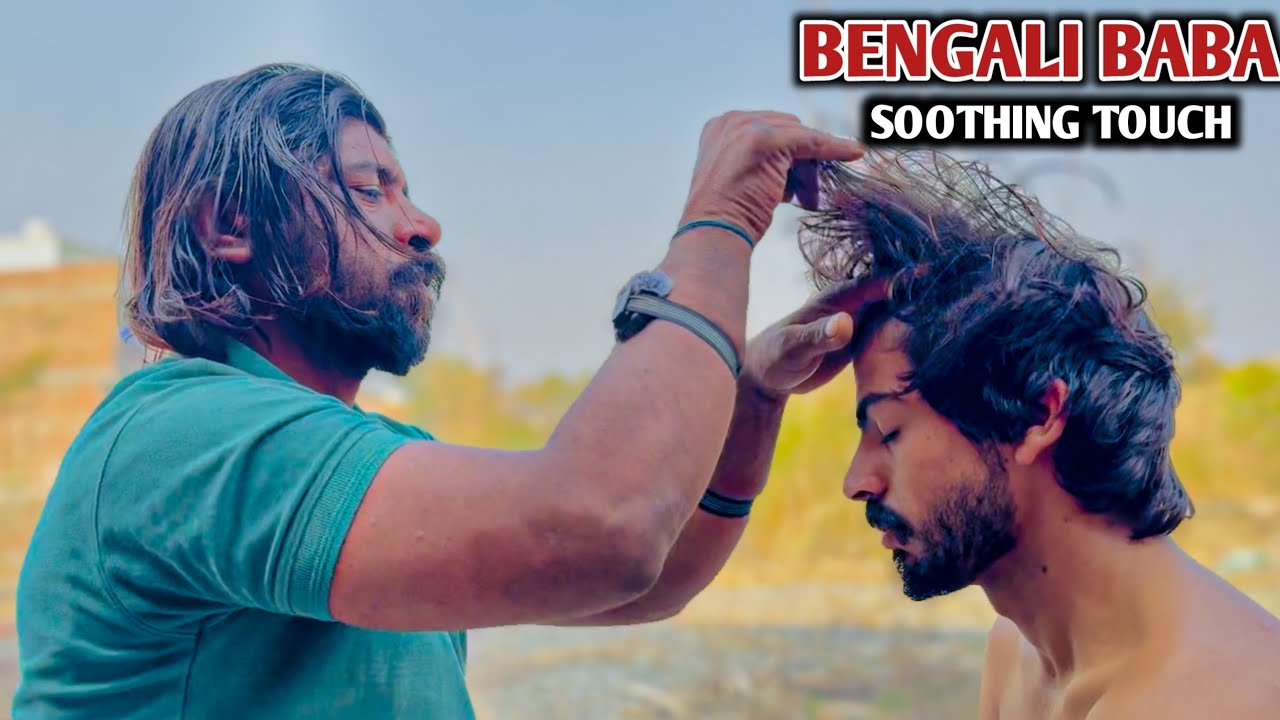 Traditional Bengali Baba ASMR Head Back Massage | Slow Massage ...