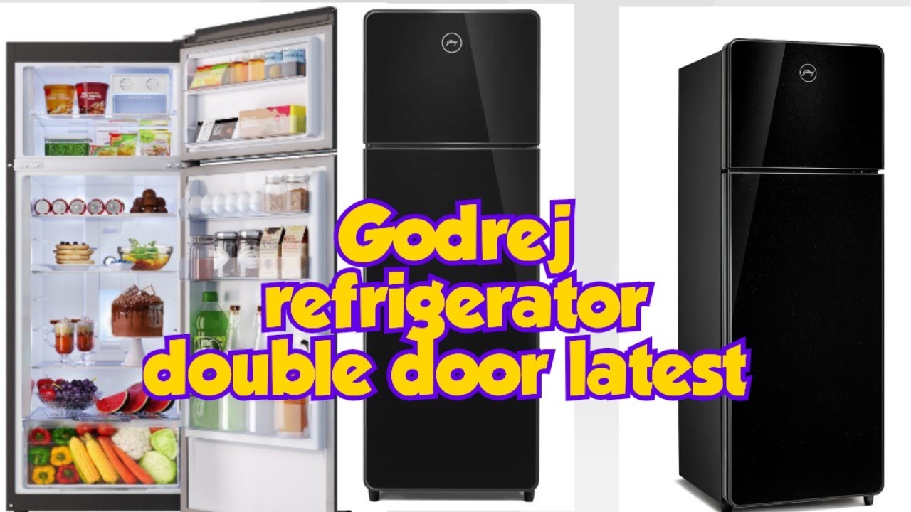 Latest Godrej eon crystal 280b double door refrigerator toughen glass ...