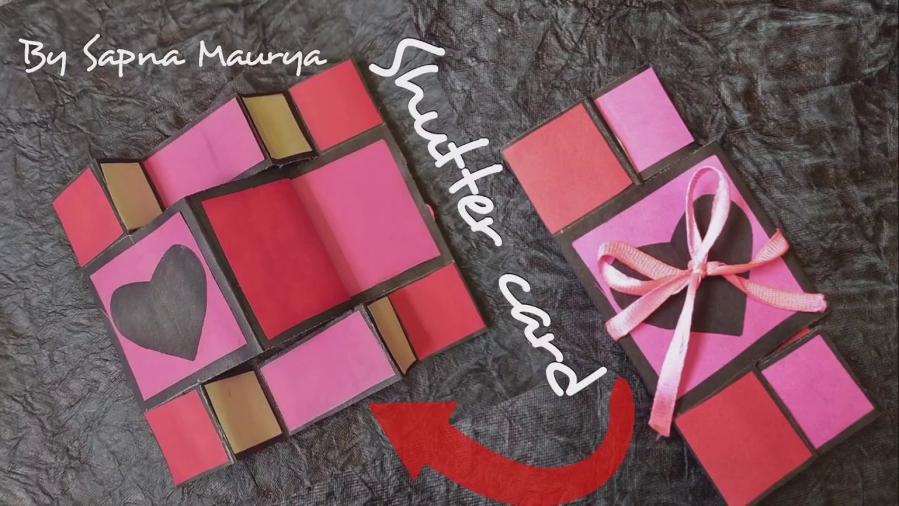 Shutter Card | Shutter Card Tutorial | By Sapna Maurya - YouTube