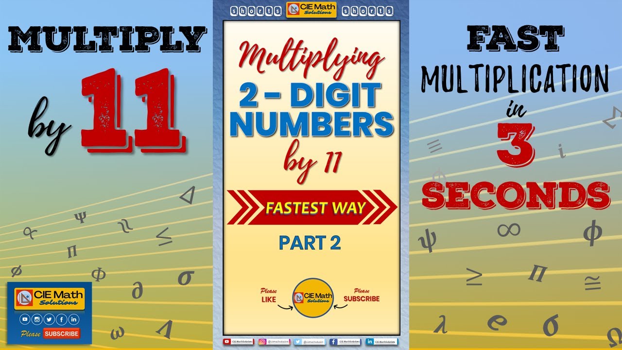 How To Multiply 2 Digit Numbers By 11 In Just 3 Seconds Multiplying how-to-multiply-2-digit-numbers-by-11-in-just-3-seconds-multiplying