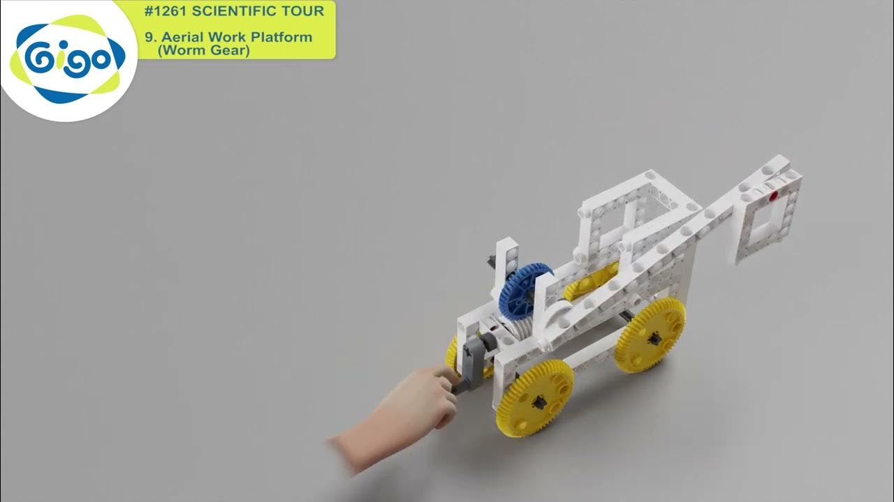 Gigo FUN LAB SCIENTIFIC TOUR #1261 Model 9 Aerial Work Platform - YouTube