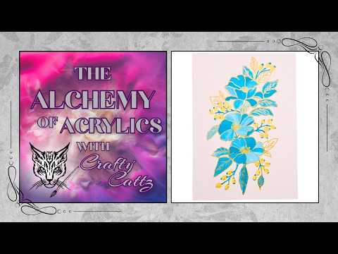 The Alchemy of Acrylics ~ A Victorian Botanical Unfolds ~  Fantasy Art