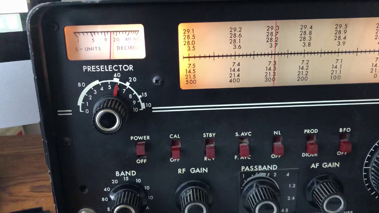 Am on 40 meters with my Drake 2B - YouTube