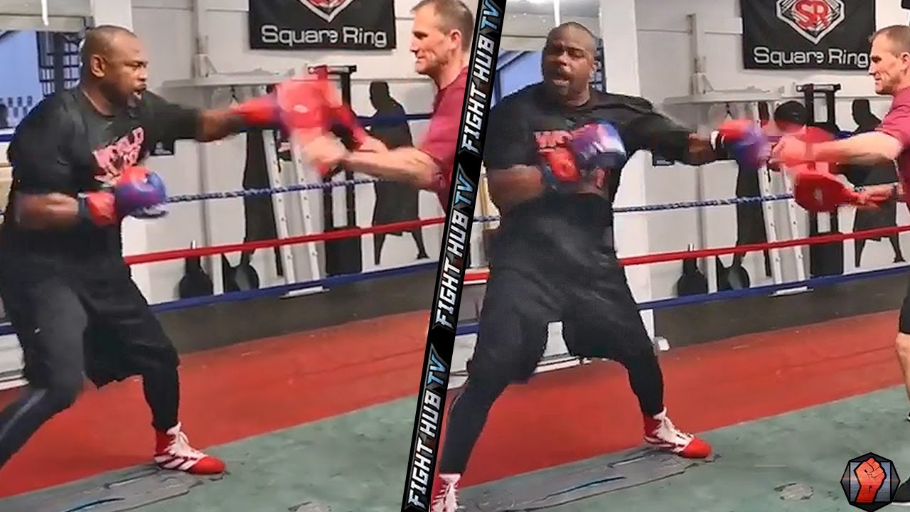 ROY JONES JR FAST EXPLOSIVE COMBINATIONS TRAINING FOR MIKE TYSON ...