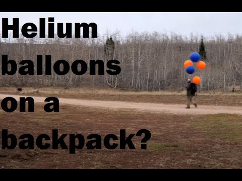 Do Helium Balloons Lighten a Backpack? - YouTube