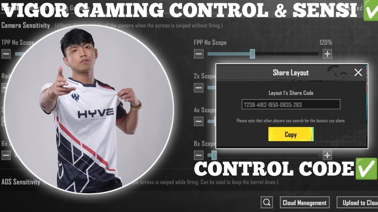 (2023) VIGOR GAMING SENSITIVITY CODE 2.7/ VIGOR GAMING CONTROL CODE 2.7 ...