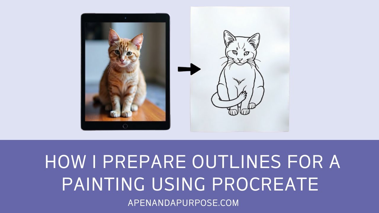 Creating an Outline for a Painting with Procreate - YouTube