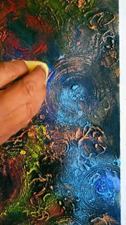 Mastering Texture Rustic Painting with Acrylic techniques on canvas #shorts #antique - YouTube