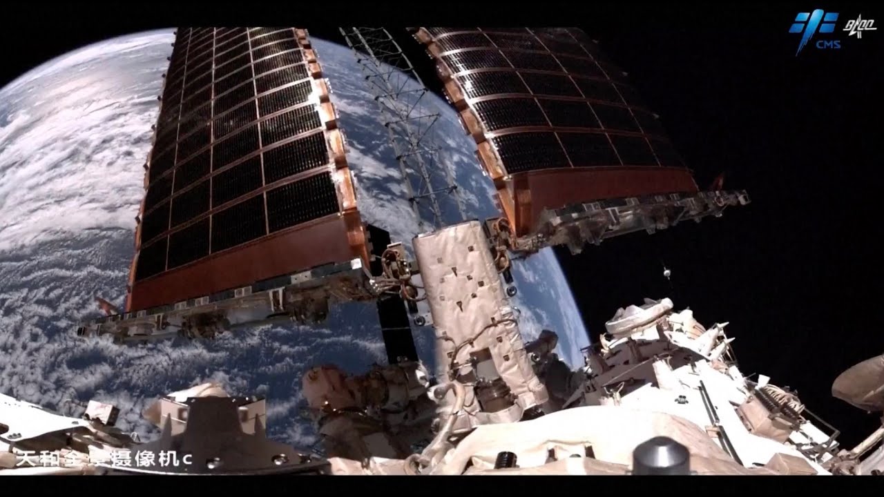 Footage Shows Docking Process of New Lab Module of China's Space Station - YouTube