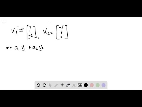 In Exercises 15 and 16, list five vectors in Span{𝐯_1, 𝐯_… - YouTube