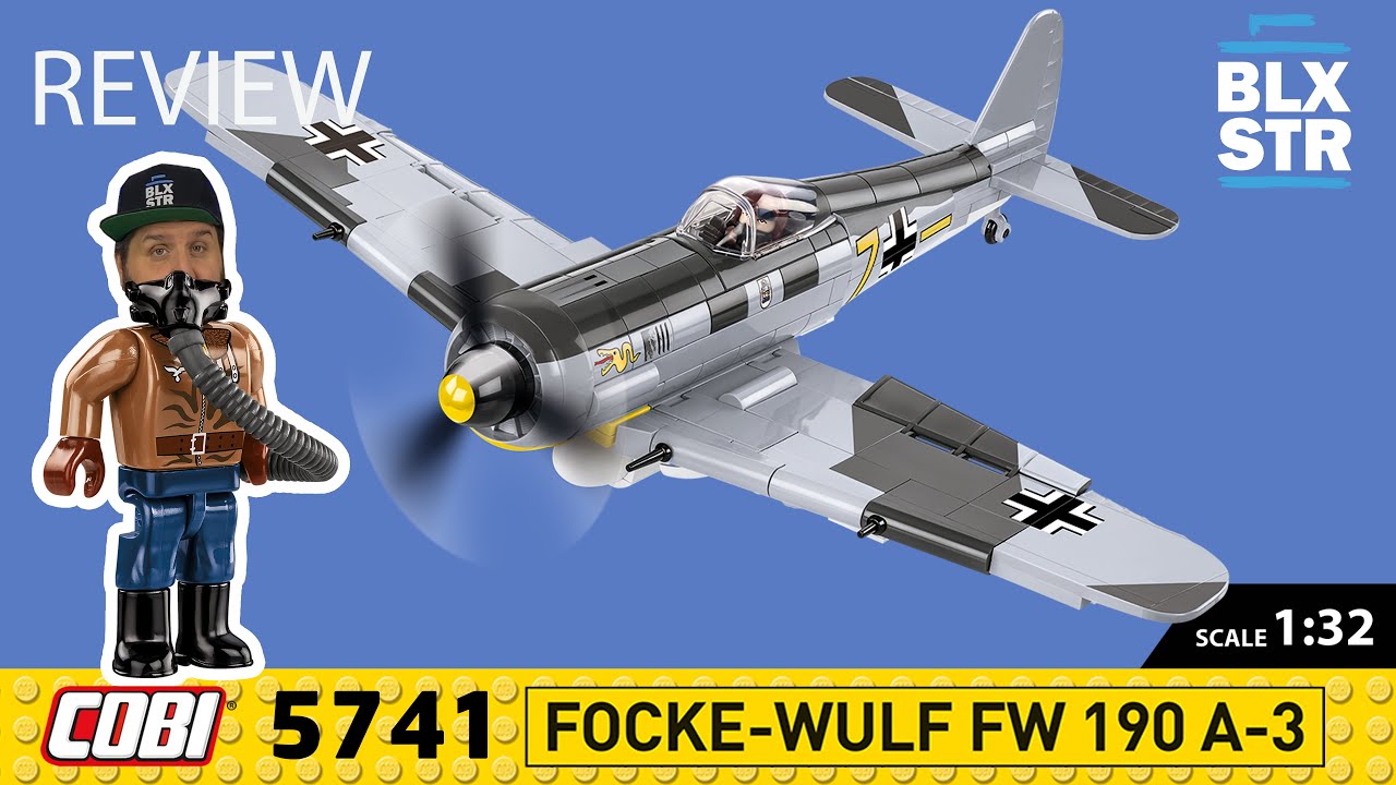 WÜRGER! FOCKE-WULF FW 190 A-3 💥COBI-5741 ️ UNBOXING, SPEED BUILD ...