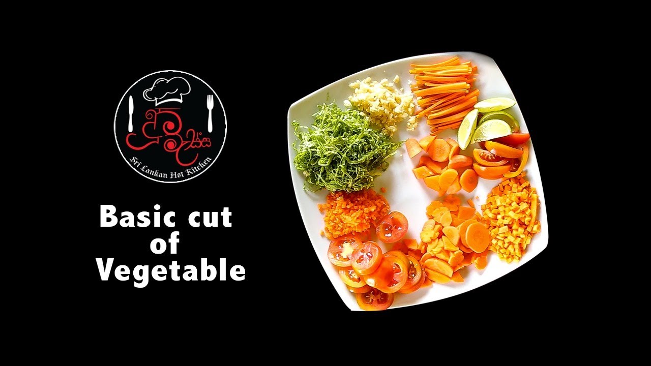 Basic Cuts Of Vegetables & Knife Skills.... - YouTube