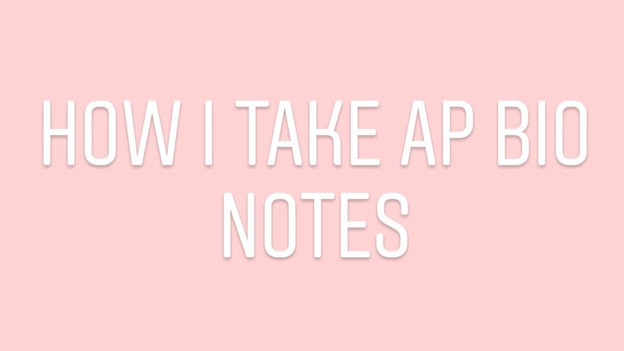 How I take AP biology active recall notes | UkhtiChicago - YouTube