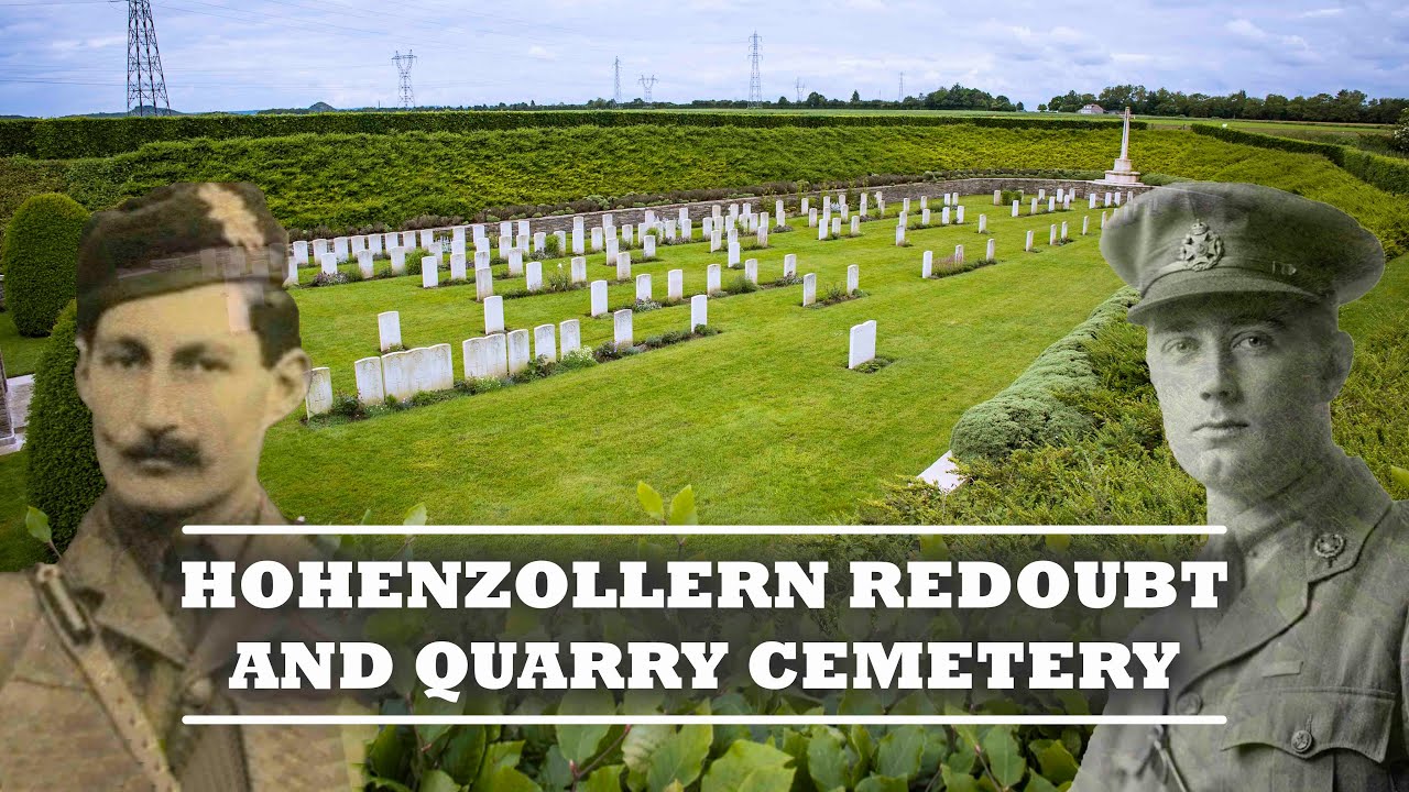 Walking The Battle of Loos : Hohenzollern Redoubt and Quarry Cemetery - YouTube