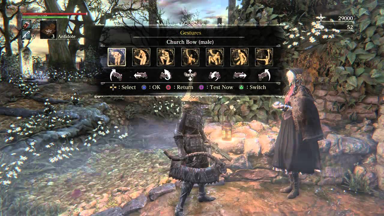 Bloodborne - The Doll Reacts To Emotes! - YouTube