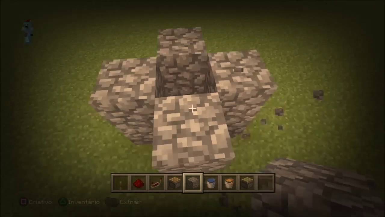 Minecraft: Como Fazer Gerador de Pedregulho PS3/PS4 °VyThoR° - YouTube