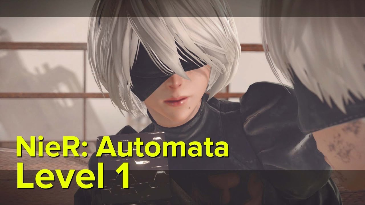 NieR: Automata ニーア オートマタ - First Level PS4 Pro Gameplay - YouTube
