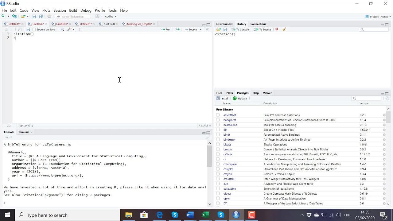 Citation RStudio - YouTube