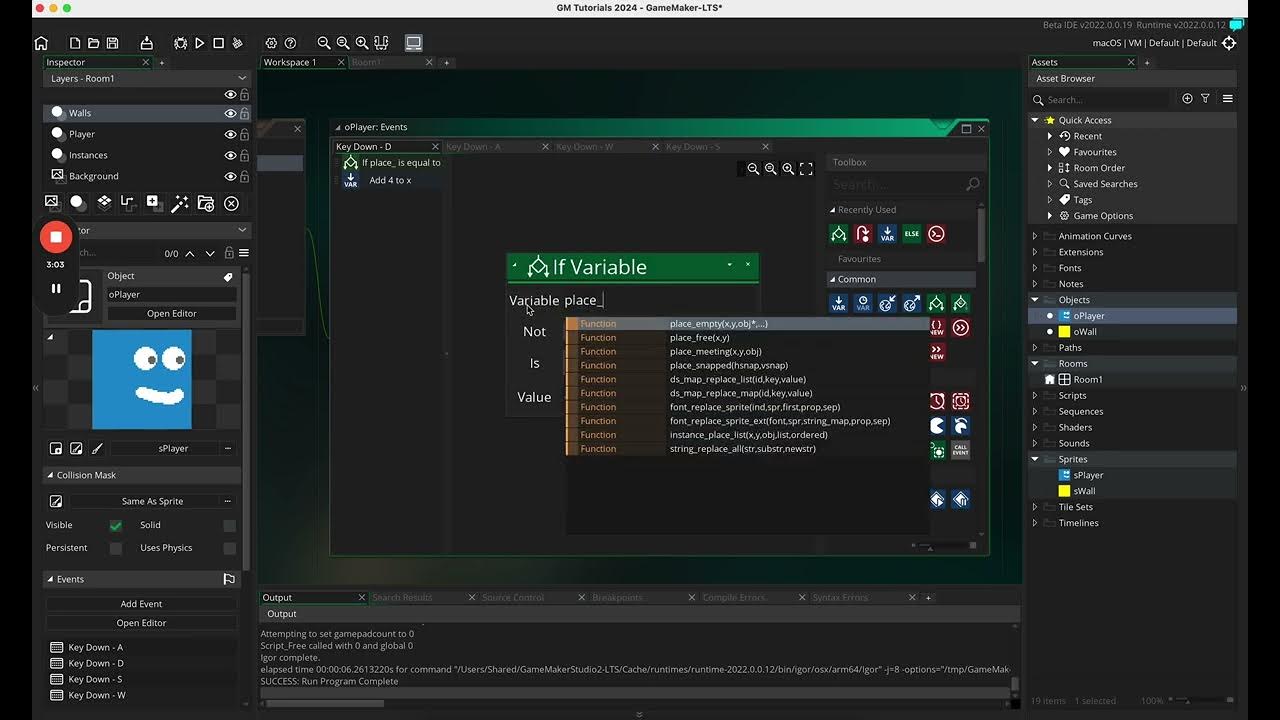 GameMaker Studio 2 - complex collisions to slide by a wall - Drag and Drop / Visual GML [DND ...