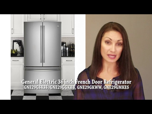 GE 36 inch French Door Refrigerator GNE29GSKSS YouTube