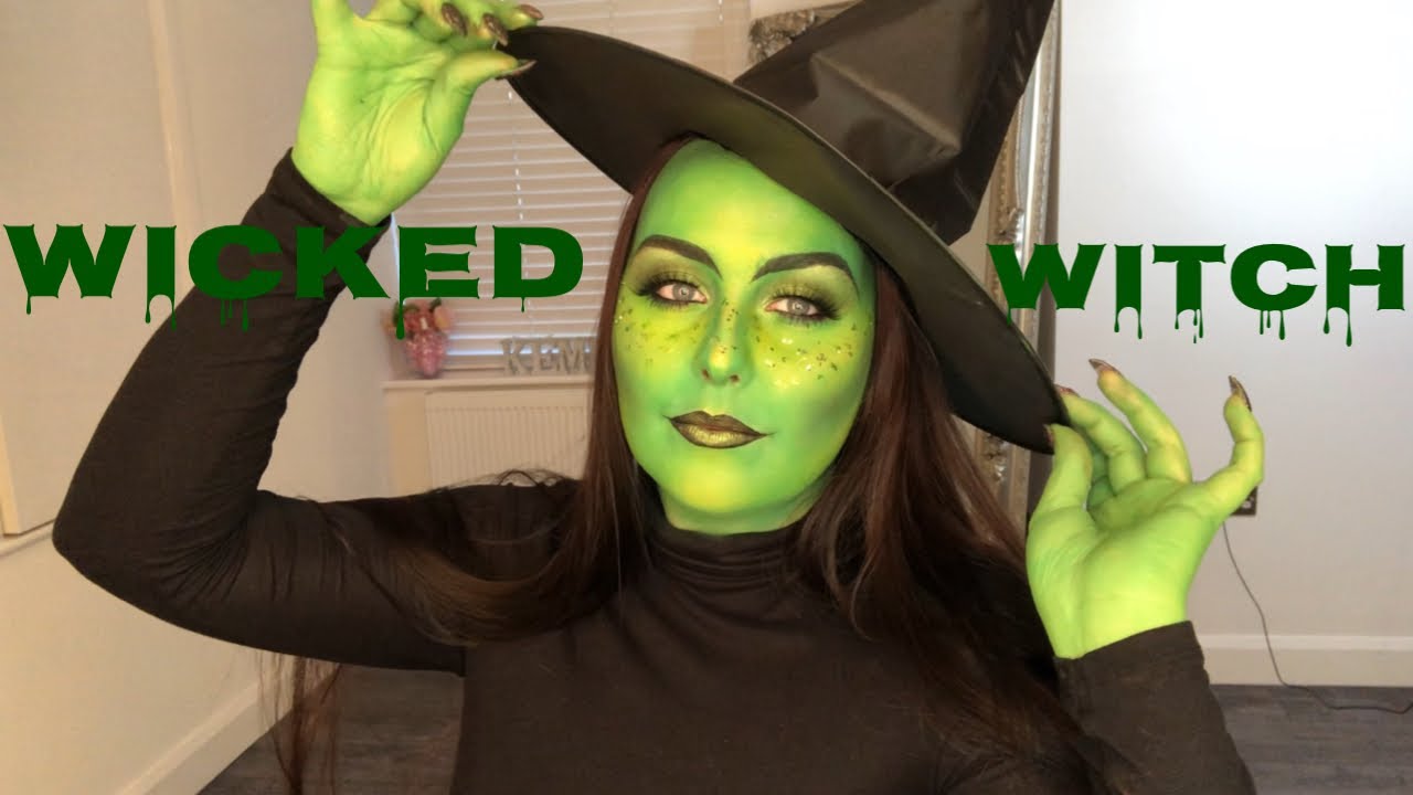 Wicked Witch Halloween Makeup Green Witch Halloween Makeup Youtube