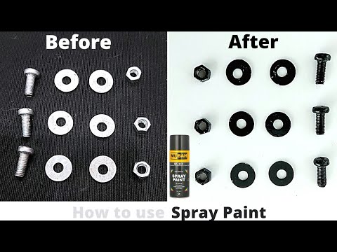 spray paint bottle || how to use spray paint || nuts and bolts - YouTube